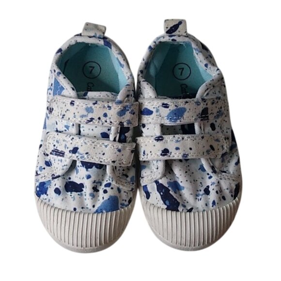 Cat & Jack | Shoes | Cat Jack Splatter Sneakers Color Blue White Size 7 ...